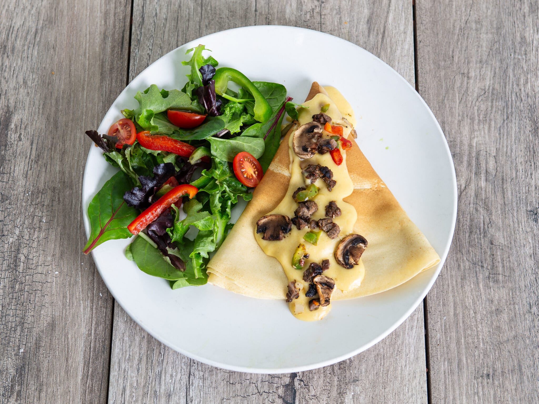 Breakfast, lunch, dinner, dessert, sweet and savory crepes